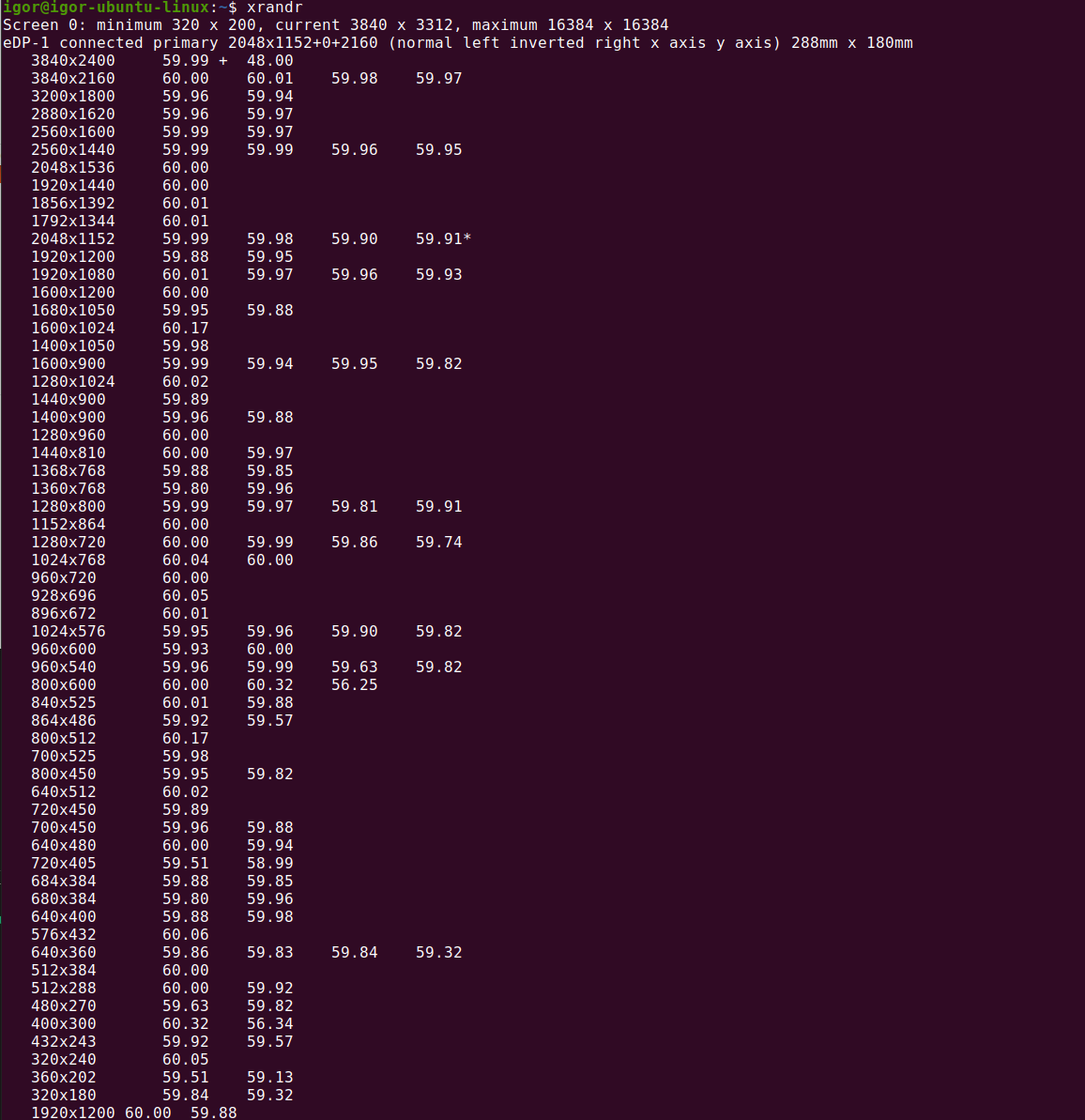 Solving Ubuntu 20.04 LTS external monitor resolution problems